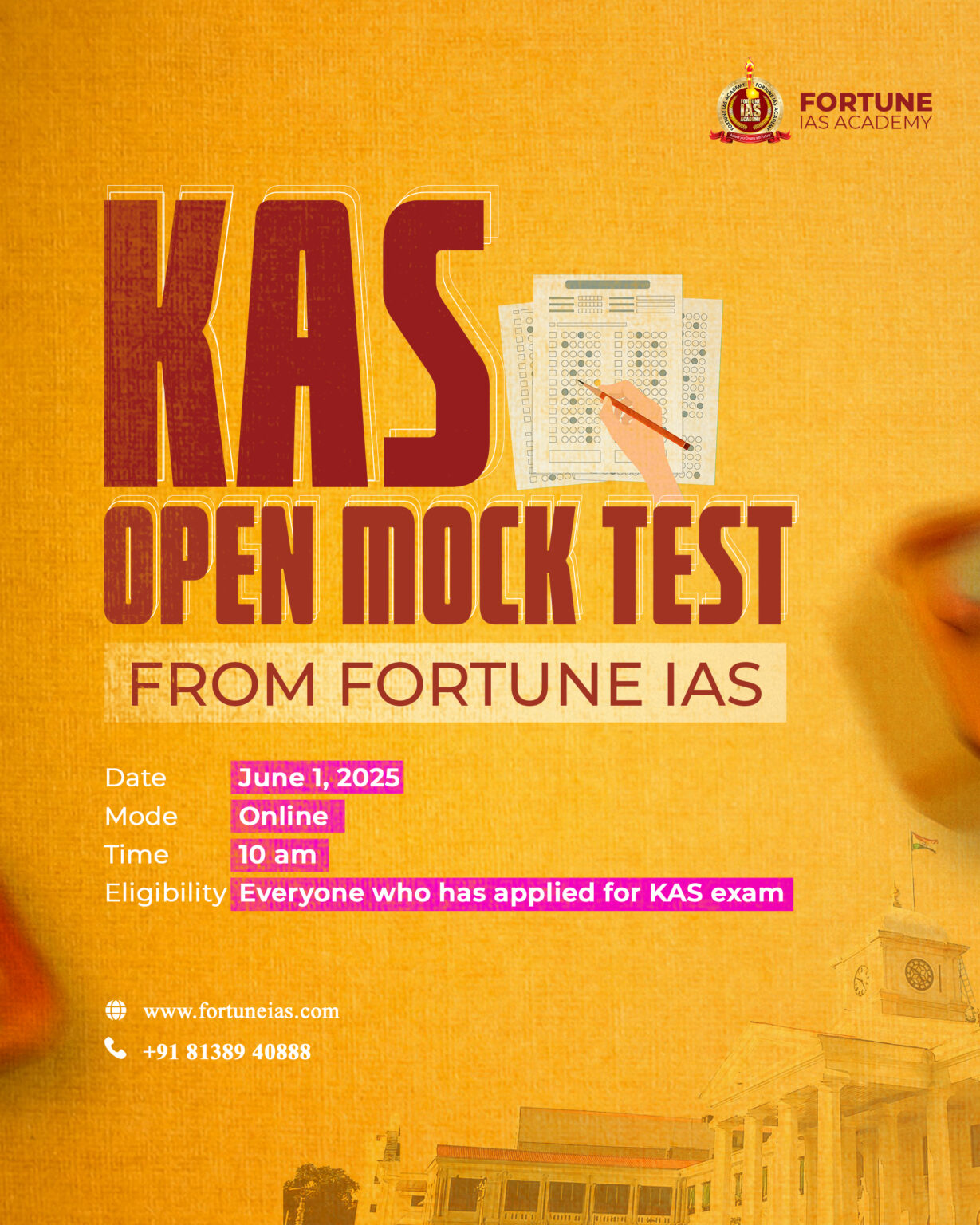 KAS Open Mock Test | No.1 IAS Academy in Kerala | Fortune IAS